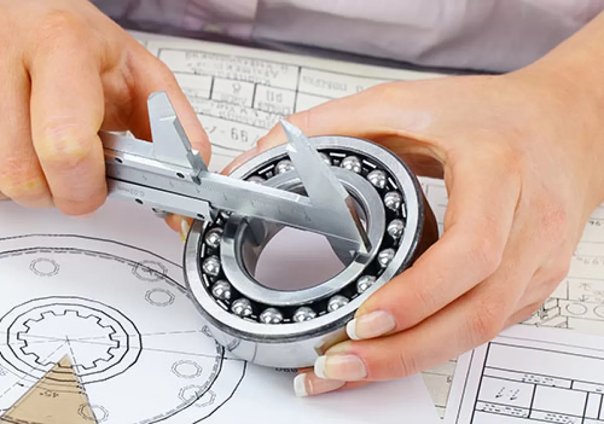 Cách đo thông số vòng bi bạc đạn bằng thước kẹp